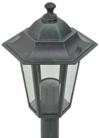 vidaXL Marketos Zahradní sloupové lampy 6 ks E27 110 cm hliníkové tmavě zelené