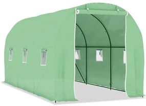 vidaXL Marketos Fóliovník 9 m² 4,5 x 2 x 2 m