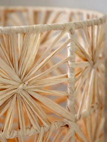Přírodní stojací lampa s lýkovým stínidlem Raffia - Ø 28*127 cm/ E27