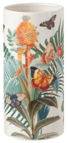 DOLOMITE BUTTERFLIES PAINTED VASE SMALL