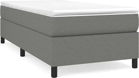 Rám postele s boxspringem tmavě šedá 80 x 200 cm textil 3120815