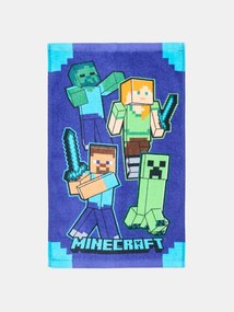Sinsay - Bavlněný ručník Minecraft - modrá