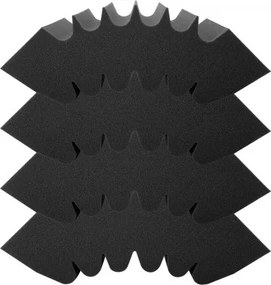 akustické pěnové panely 4 balení 41,9 × 16 × 30,5 cm Lepidlo na stěnový strop
