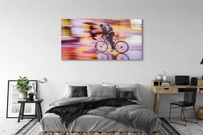 akrylový obraz Bike světla muže 140x70 cm