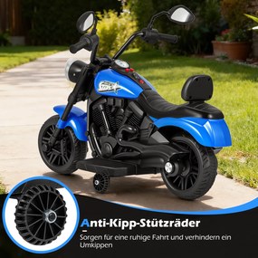 Costway 6 V dětský motocyklový chopper motorka s nožním pedálem s hudebním