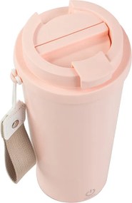 Verk Group Samomíchací hrnek 350 ml, ocelová termoska na studené i horké nápoje, s usb kabelem