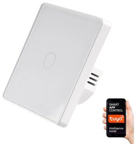 Polux | Dotykový spínač jednopólový SMART 800W/230V bílá Wi-Fi Tuya | SA1382