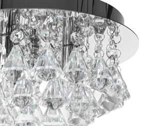 Toolight Křišťálová lampa Plafon APP 1039-3C Chrom