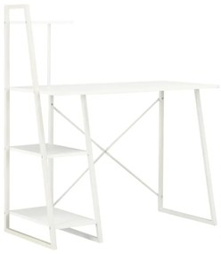 Psací stůl s poličkami bílý 102 x 50 x 117 cm,  20282 HangarStore.cz
