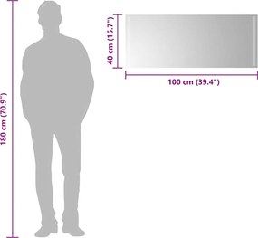 vidaXL Koupelnové zrcadlo s LED osvětlením 100x40 cm [151753]