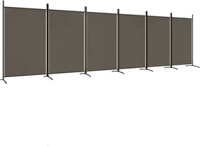 vidaXL 6dílný paraván 520x180 cm textil [350273] Barva: antracitová