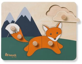 Hauck dřevěné Puzzle s úchyty Puzzle N Sort Fox