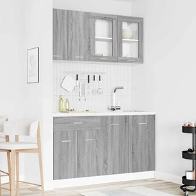 Kuchyňská jednotka LYON 4 ks Šedý Sonoma Kompozitní dřevo 3388346