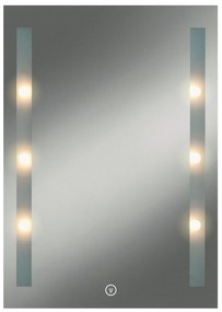 Kristall-Form Zrcadlo s LED osvětlením Moonlight, 70 × 50 cm