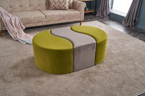 Atelier del Sofa Taburet Alya Puf - Green, Mink, Zelená, Norková