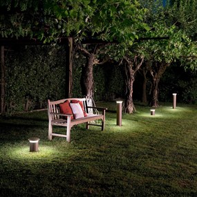 FAN LED-BITT-P28-BRO Sloupkové svítidlo PALO LED BITT bronz, hliník, 10 W, 1284 lm, 4000 K, IP65, 27,5 x 20,9 x 20,9 cm - FANEUROPE
