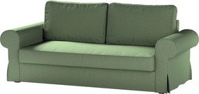 Potah na pohovku IKEA Backabro,  3-místná, rozkládací barva zelená látka pletený vzor