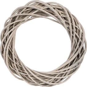 Přírodní šedý ratanový věnec Rattan M - Ø 40*7 cm