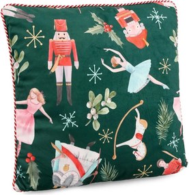 Sametový dekorační polštář s vánočním motivem 45x45 cm Lukas – Bizzotto