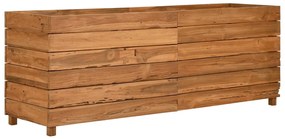 vidaXL Marketos Vyvýšený záhon 150x40x55 cm recyklované teakové dřevo a ocel