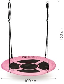 Zahradní houpačka Lexi 100 cm růžová