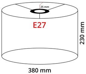 Eglo 32482 - Univerzální stínidlo TUNJA E27 pr. 38 cm bílá