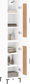 Skříň highboard bílá 34,5 x 34 x 180 cm kompozitní dřevo 3200449