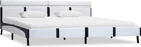 Rám postele s LED světlem bílý umělá kůže 180 x 200 cm 280301