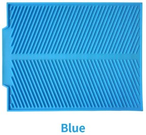 Univerzální skládací kuchyňská podložka nebo odkapávač Barva: E - modrá, Rozměr: 43x33 cm