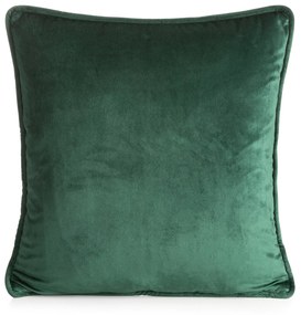 DEKORAČNÍ POVLAK NA POLŠTÁŘ VELVET 45X45 CM TMAVĚZELENÁ
