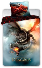FARO povlečení Dragons 140 x 200 + 70 x 90 cm
