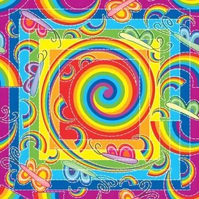 YAZZ Puzzle Duha a motýli / 1023 dílků / 60 x 60 cm
