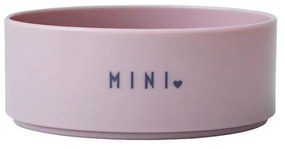 Růžová dětská miska Design Letters Mini Sweetheart, ø 11 cm