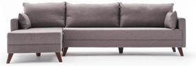 Hanah Home Designová pohovka BELLA hnědá levá 275 cm 825BLC2585