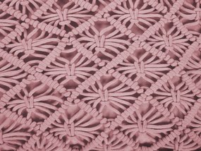 Bavlněný puf 50 x 50 x 20 cm růžový BERRECHID Beliani