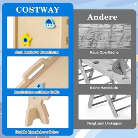 Costway 9 v 1 Montessori prolézačka sada s lezeckým obloukem