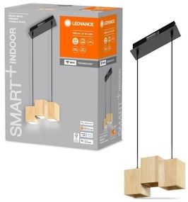 Ledvance - LED Stmívatelný lustr na lanku DECOR WOOD 3xLED/7W/230V Wi-Fi