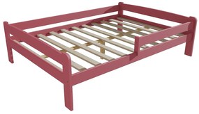 Vomaks Dětská postel se zábranou VMK009C KIDS Rozměr: 140 x 200 cm, Barva: barva růžová