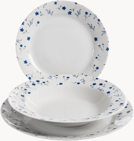 Sada porcelánového nádobí Bloom, pro 6 osob, 18 dílů