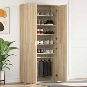 Skříň na obuv 80 x 39 x 178 cm Kompozitní dřevo Sonoma dub 3333868