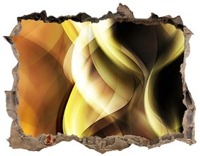 Wallmuralia Samolepící díra 3D nálepka Zlaté světlo 95x64 cm