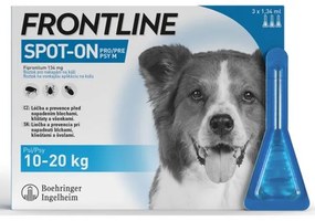 Frontline spot-on dog M a.u.v. sol 3 x 1,34 ml, 10-20kg