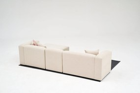 Hanah Home Rohová pohovka LINDEN MINI pravá krémová