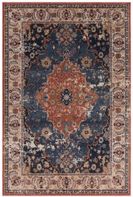 Modrý koberec Cure Blue Retro Rozměry: 155x230 cm