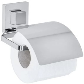 Držák na toaletní papír z nerezové oceli QUADRO, Vacuum-Loc, 12 x 14 cm, WENKO
