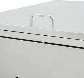 Přístřešek na tři popelnice 240 l nerezová ocel 145381
