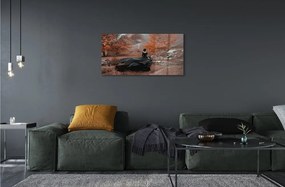 Obraz na skle Ženské podzimní hory 120x60 cm