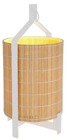 Stolní či podlahová designová lampička Fanal Table / Floor Barevná varianta: Bílá / Přírodní dřevo, Rozměr: ø160 mm x 335 mm