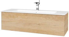 Dřevojas Koupelnová skříň VARIANTE SZZ 120 (umyvadlo Pura) Varianta: N01 Bílá lesk / D05 Oregon