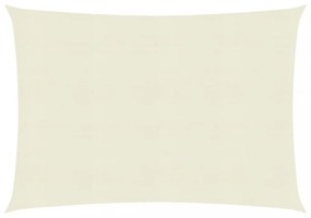 Stínící plachta obdélníková HDPE 2,5 x 2 m Dekorhome Bílá